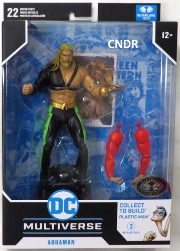 Mcfarlane DC Multiverse JLA Aquaman PLATINUM EDITION CHASE Plastic Man ...