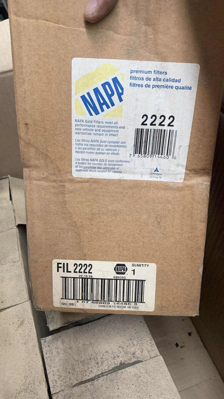 NAPA 2222 - Air filter cross reference