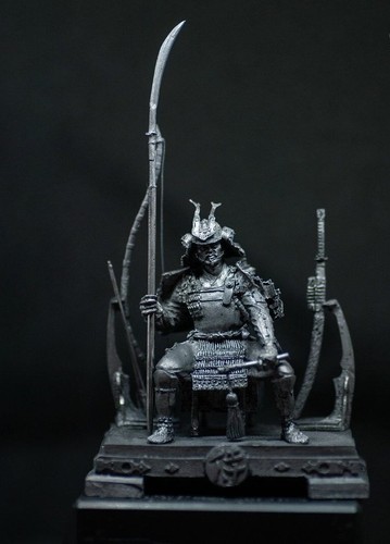 Tin Toy Shogun the head of the samurai government Soldier Miniature ...