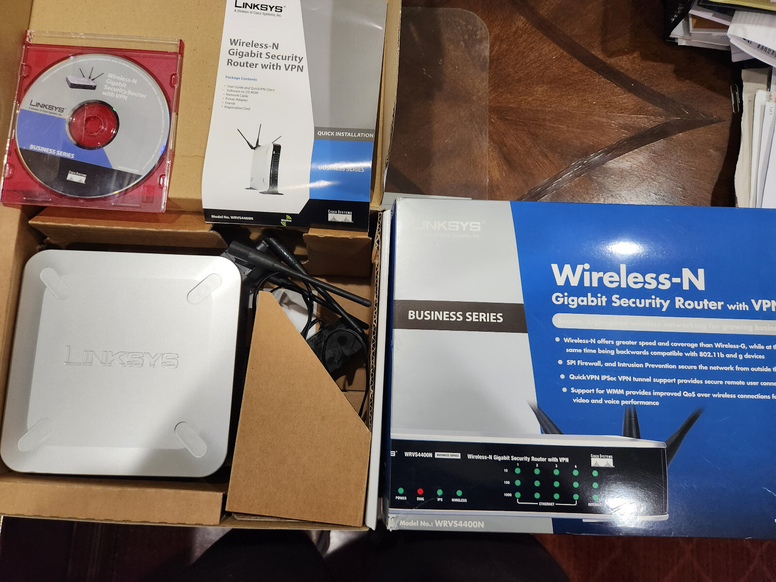 linksys WRVS4400N Wireless -N Gigabyte Security Router with VPN | eBay