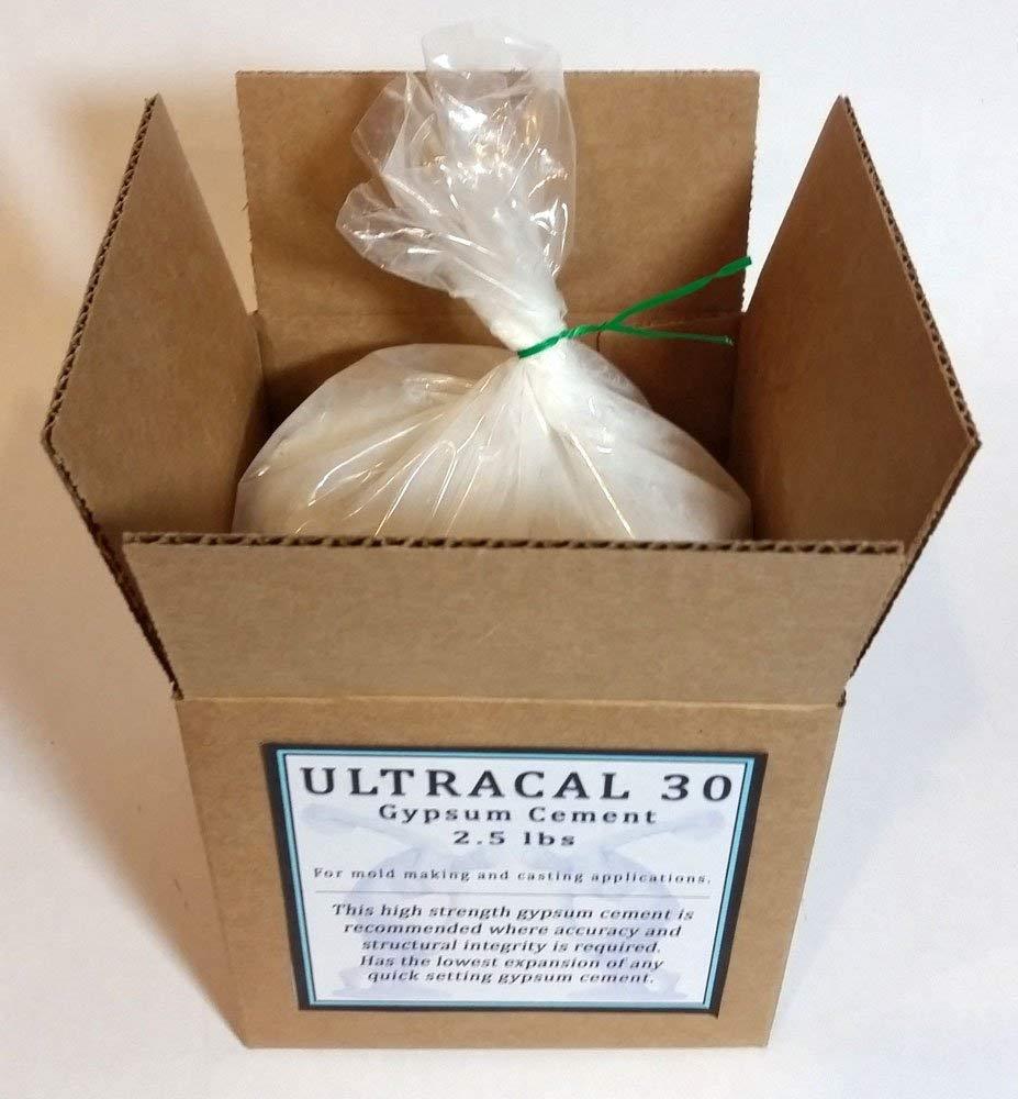 2.5 lbs ULTRACAL 30 Gypsum Cement - Plaster - For Mold Making and ...