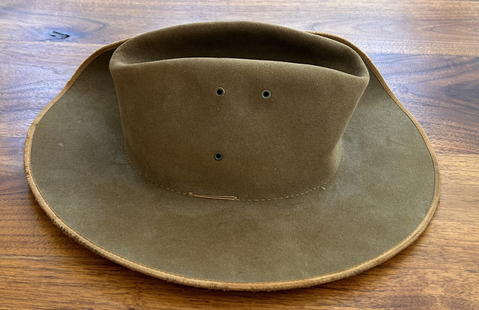 Original WWII Australian Army Bush Hat With Badge Military Hat | eBay