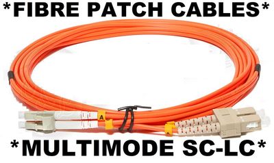 2m Fibre Optic SC-LC Multi-Mode Duplex Patch Lead OM1 MM/MultiMode ...