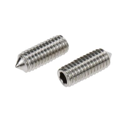 50pcs 304 Stainless Steel M6 x 16mm Tip Set Screws Cone Point Hardware ...
