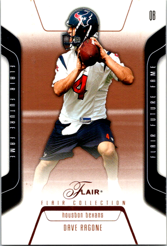 2003 Flair Dave Ragone #125 Houston Texans #'d /125 Flair Collection | eBay