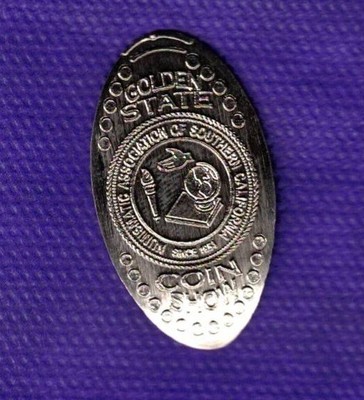 GOLDEN STATE COIN SHOW California Elongated Pressed NICKEL Penny | eBay