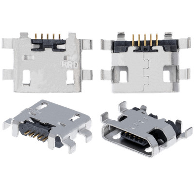 Charging port soldering required - 05 Pin - Micro B - 6 Anchor Points ...