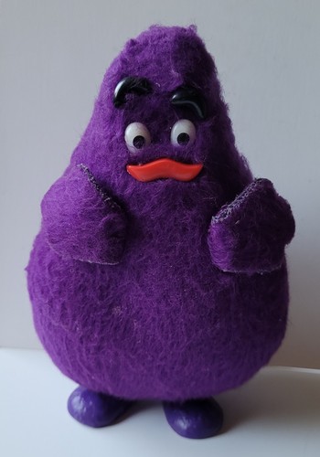 McDONALD'S Remco 1976 McDONALDLAND Playset GRIMACE PLUSH 6" Action ...