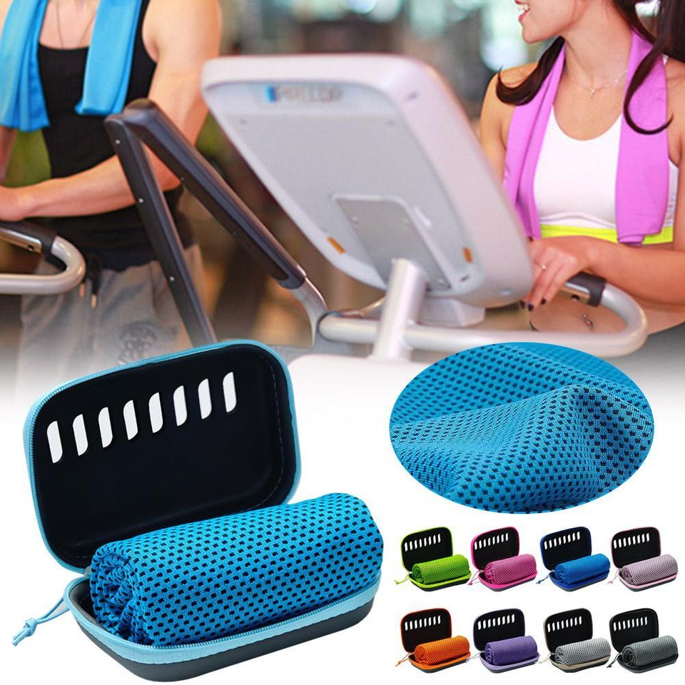 Cool Exercise Quick Drying Towel Summer Fitness Cooling Towel Box Set ...