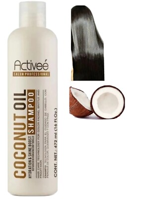 ACTIVEE COCONUT OIL SHAMPOO HAIR HIDRATION SHINE BOOST (16 FL OZ each ...