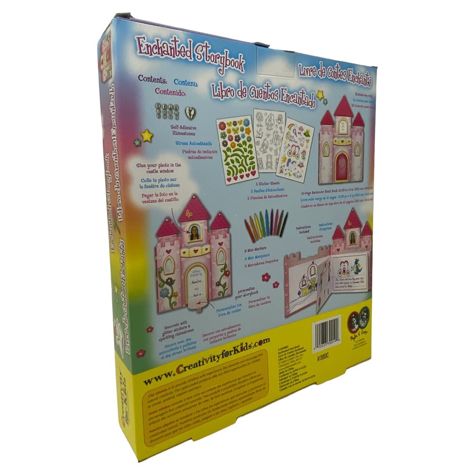 Kids Arts and Crafts Kit Faber Castell Story Book Glitter Stickers ...