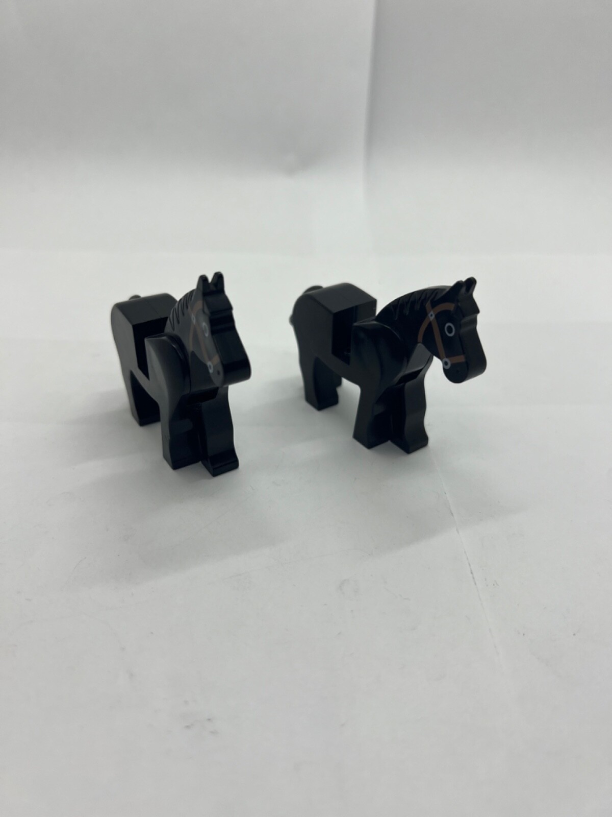 Lego Black Horse Minifigure Nougat Bridle Farm Castle Western 4493 4494 ...