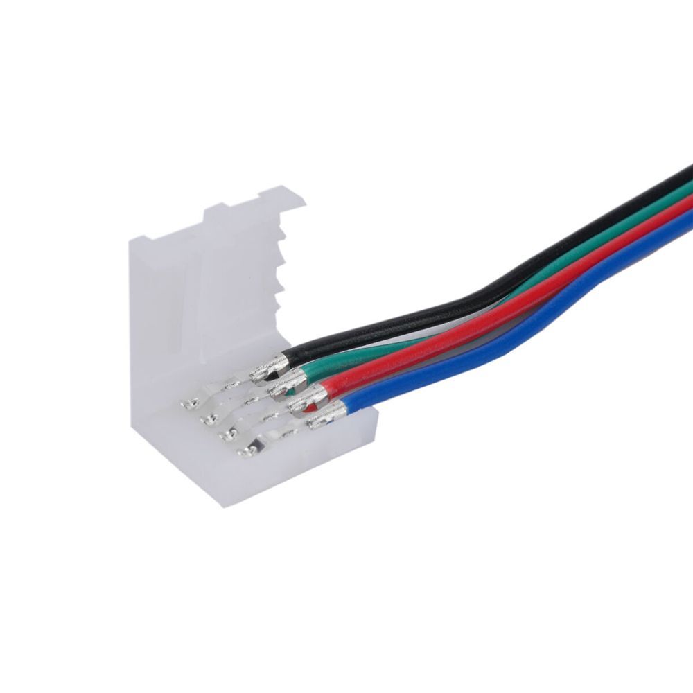 1/10 Pcs No soldering 10mm Wire Connector Cable Male Female 4 Pin ...