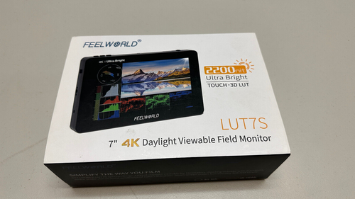 FEELWORLD LUT7S 7" IPS 3D LUT Touch Screen DLSR 4k monitor *** DROPPED ...
