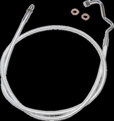 Magnum Designer Braided Front Brake Line Kit Mid Chrome ABS HD ...