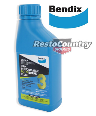 Bendix High Performance Brake Fluid DOT 3 500ml Holden Ford Universal ...