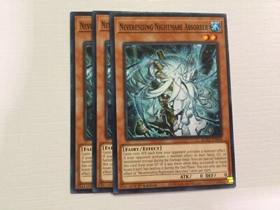 (NEAR MINT) 3x Neverending Nightmare Absorber ROTA Rage of the Abyss ...