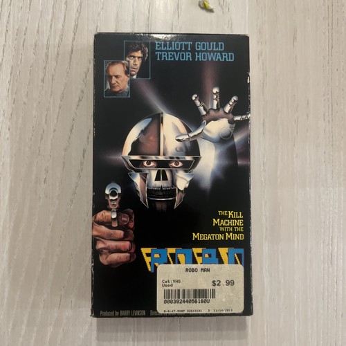 Robo Man (VHS, 1989) Sci-Fi Thriller Cyborg Elliott Gould Trevor Howard ...