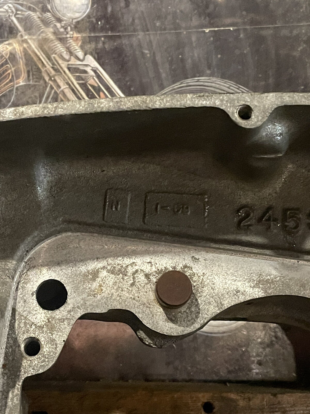 STOCK HARLEY IRONHEAD 1963 Vintage XLCH LEFT SIDE ENGINE CASE | eBay