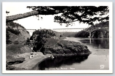 RPPC Deception Pass Bridge Washington Postcard | eBay