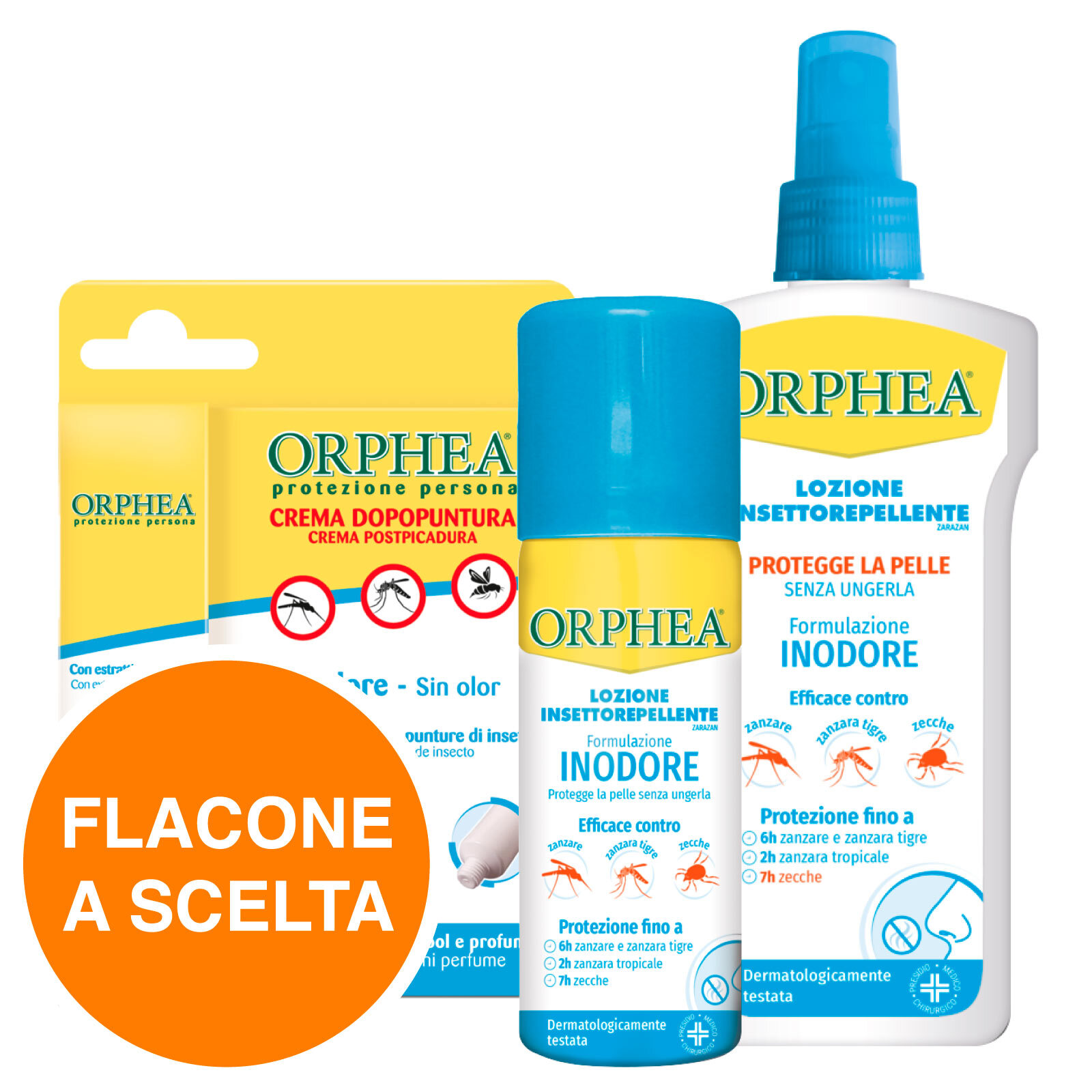 Orphea Spray Antipuntura Repellente Zanzare Zecche e Crema Dopopuntura ...