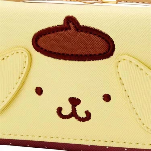 Pom Pom Purin head PU short wallet purse card handbag money bag fold ...