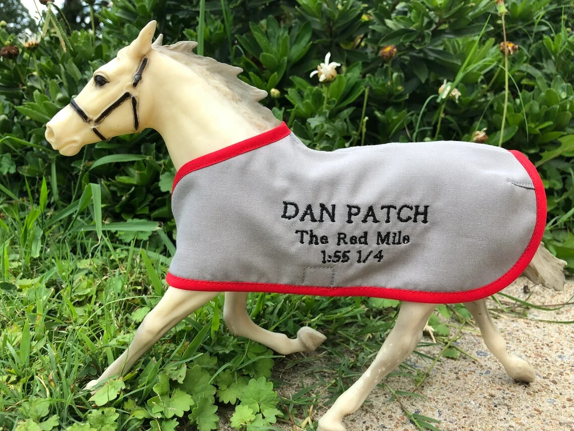 DAN PATCH embroid. blanket Breyer standardbred race pacer pace harness ...