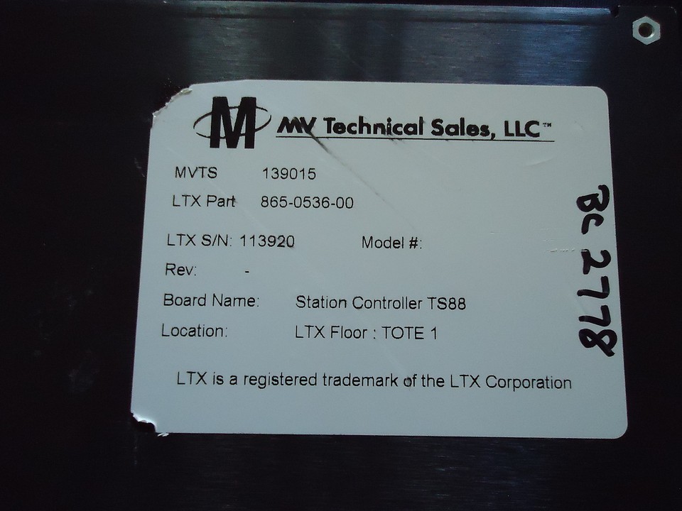 LTX PCB P/N 865-0536-00, S/N 113920 STATION CONTROLLER FOR TS88 CIRCUIT ...