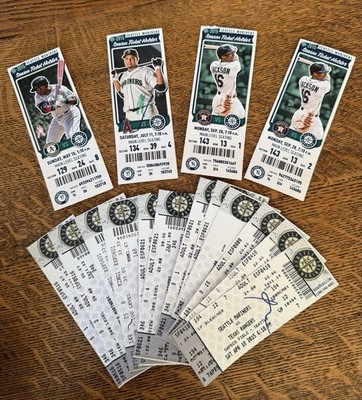 Seattle Mariners Ticket Stub LOT • Baseball • Season Tickets & Etc ...