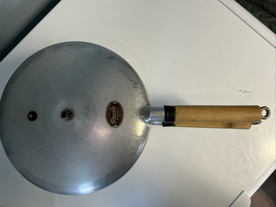 National Presto 4 Quart Pressure Cooker with Wood Handles Vintage | eBay