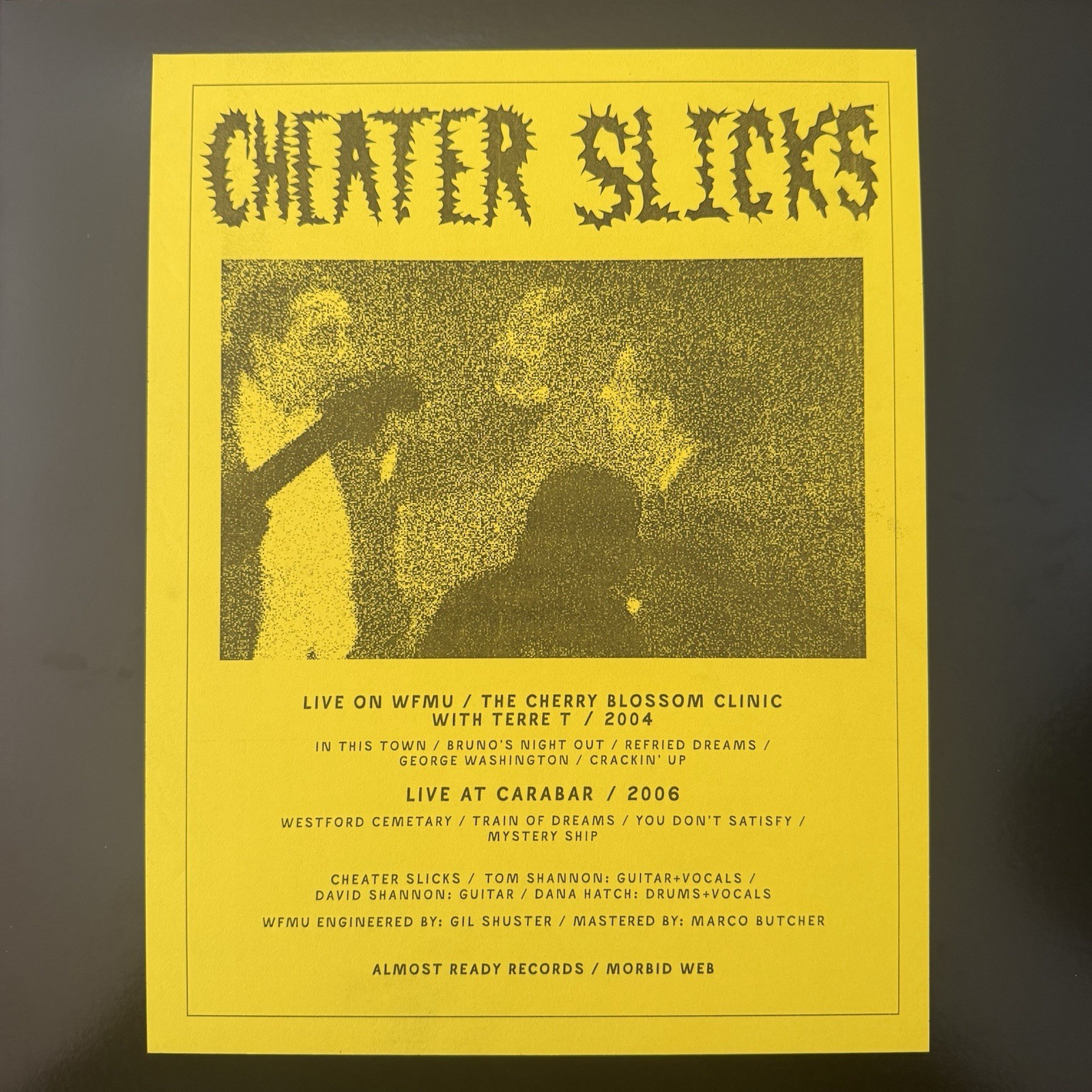 Cheater Slicks - Live On WFMU / Carabar LP Vinyl Garage Rock Punk Ohio ...