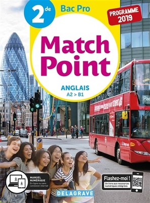 Match Point Anglais 2de Bac Pro (2019) - Pochette eleve, Corinne Aubour ...