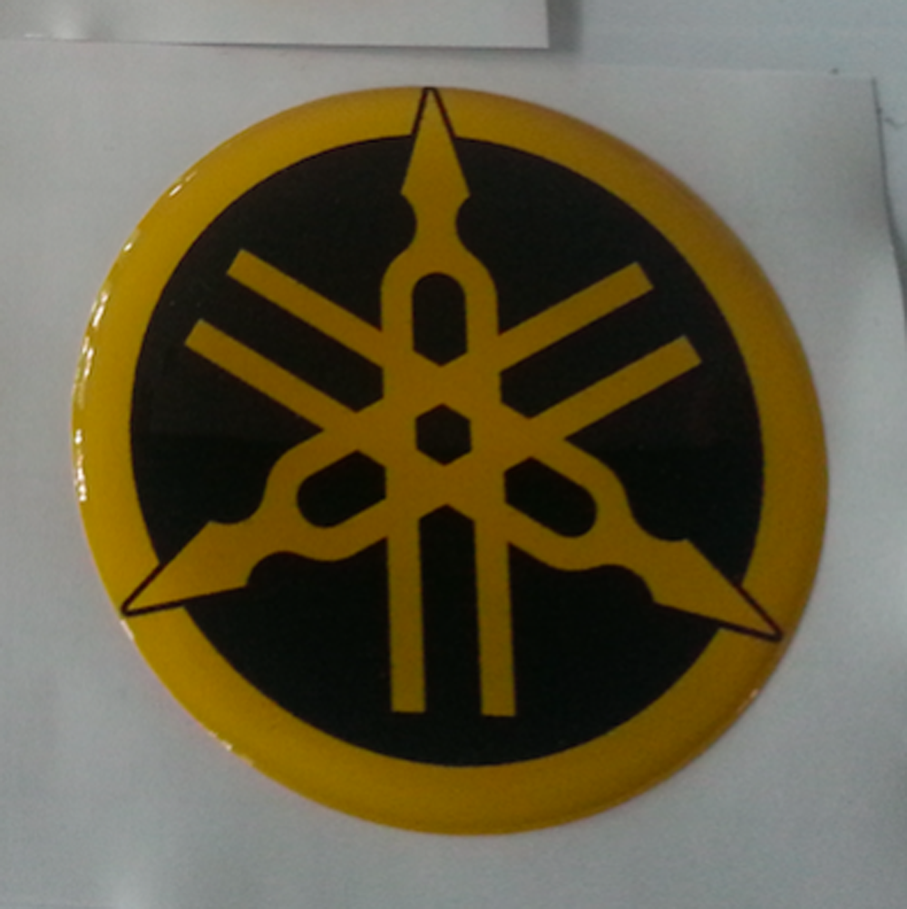 1 Adhesive Tuning Black & Yellow 3D Resin 20 MM Tmax Xmax R1 R6 MT ...