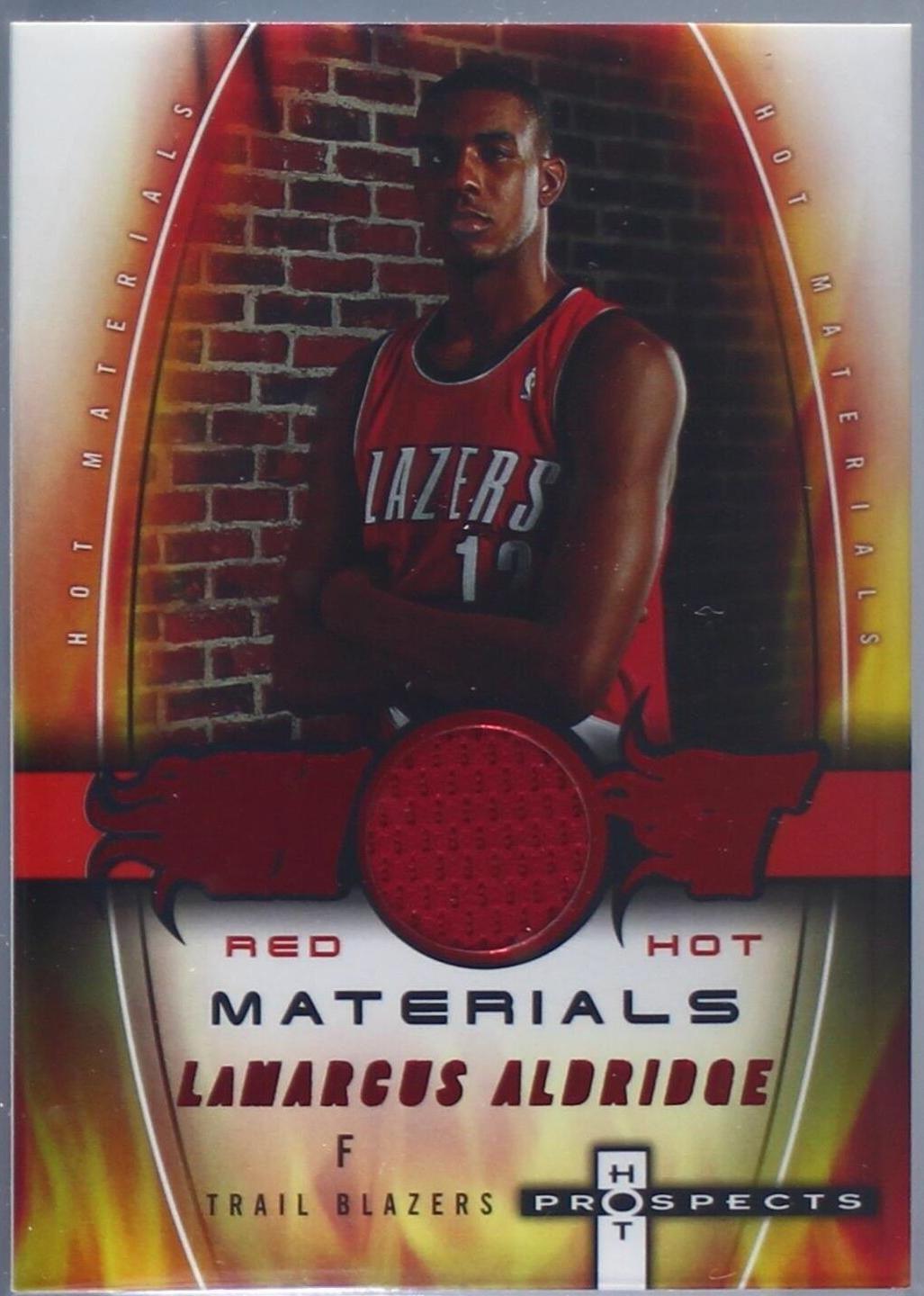 2006-07 Fleer Hot Prospects - Hot Materials LaMarcus Aldridge #HM-LA ...