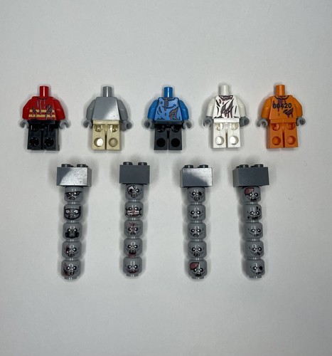 Brick Tactical Custom Lego Zombie Minifigure Lot Of 5 Figures And 20 ...