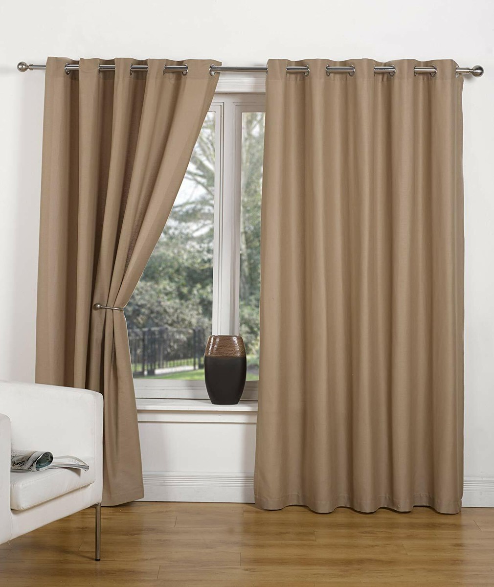 Taupe Sheer Curtains Starlight Taupe Curtains | Warner House