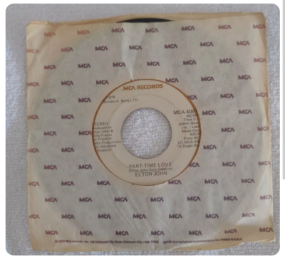 Elton John 45 RPM Single Part-Time Love | eBay