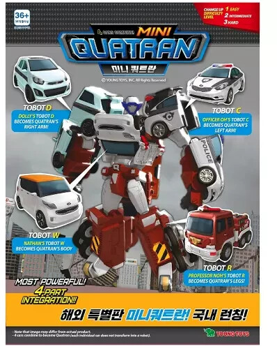 TOBOT 4 Cars Combine MINI QUATRAN Transformer Robot / KOREA-TOY | eBay