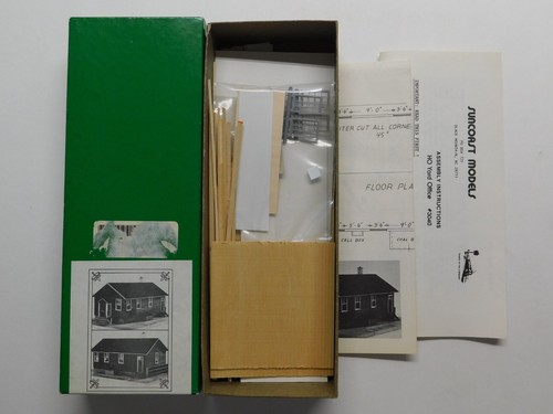 HO Scale 1/87 Suncoast Models Yard Office Building Structure Kit #3040 ...