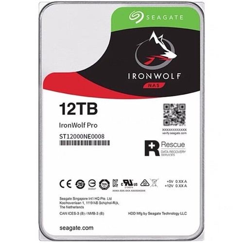 Seagate ST12000NE0008 IronWolf Pro 12TB 7200RPM SATA3 6Gb/s 3.5" NAS ...