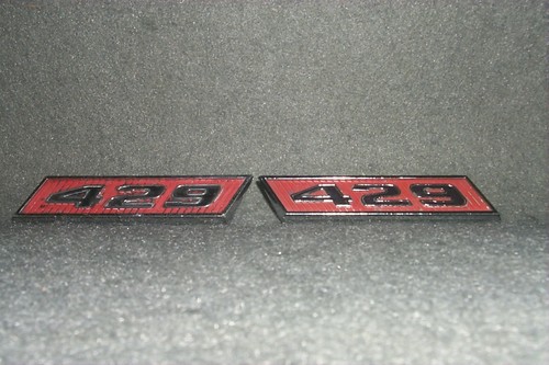 429 Engine Badges 70 Mercury Cyclone Spoiler-Montego Emblems 1970 Cobra ...