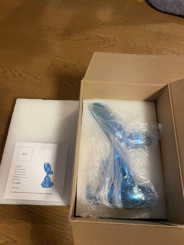 Jeff Koons Limited Edition NEW 305/999 Balloon Rabbit Blue Sculpture ...