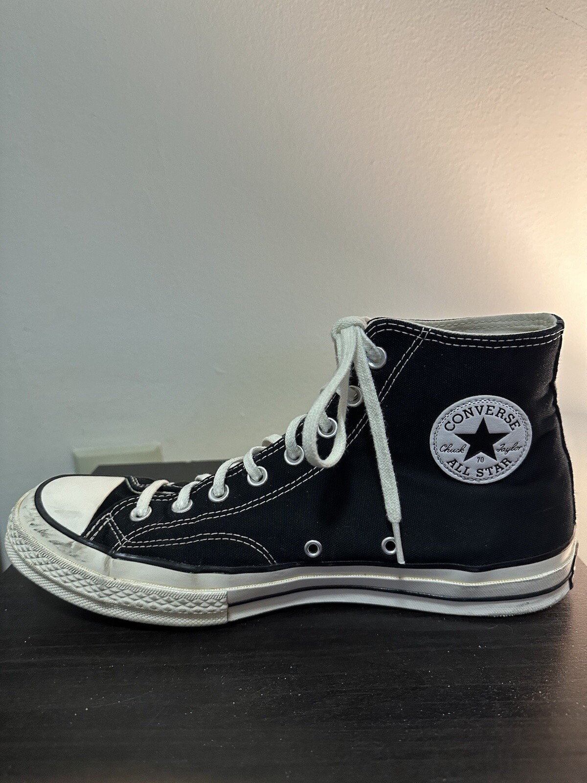 Size 11 - Converse Chuck 70 Vintage Canvas High Black - Gem