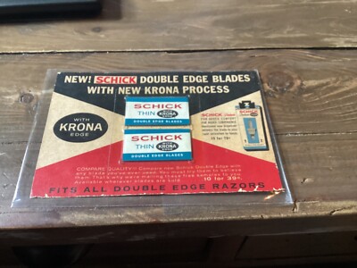 Vintage Schick Razor "Krona Edge" Sample Mailing Card | eBay