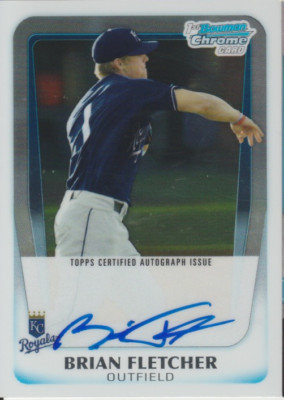 Brian Fletcher 2011 Topps 1st Bowman Chrome rookie RC autograph auto ...