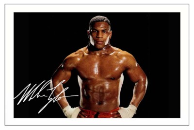 MIKE TYSON Signed Autograph PHOTO Fan Gift Signature Print BOXING Boxer ...