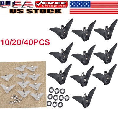 10/20/40Pcs Plastic Triangle Clips Elegant For Tie Necktie Clasp Men ...