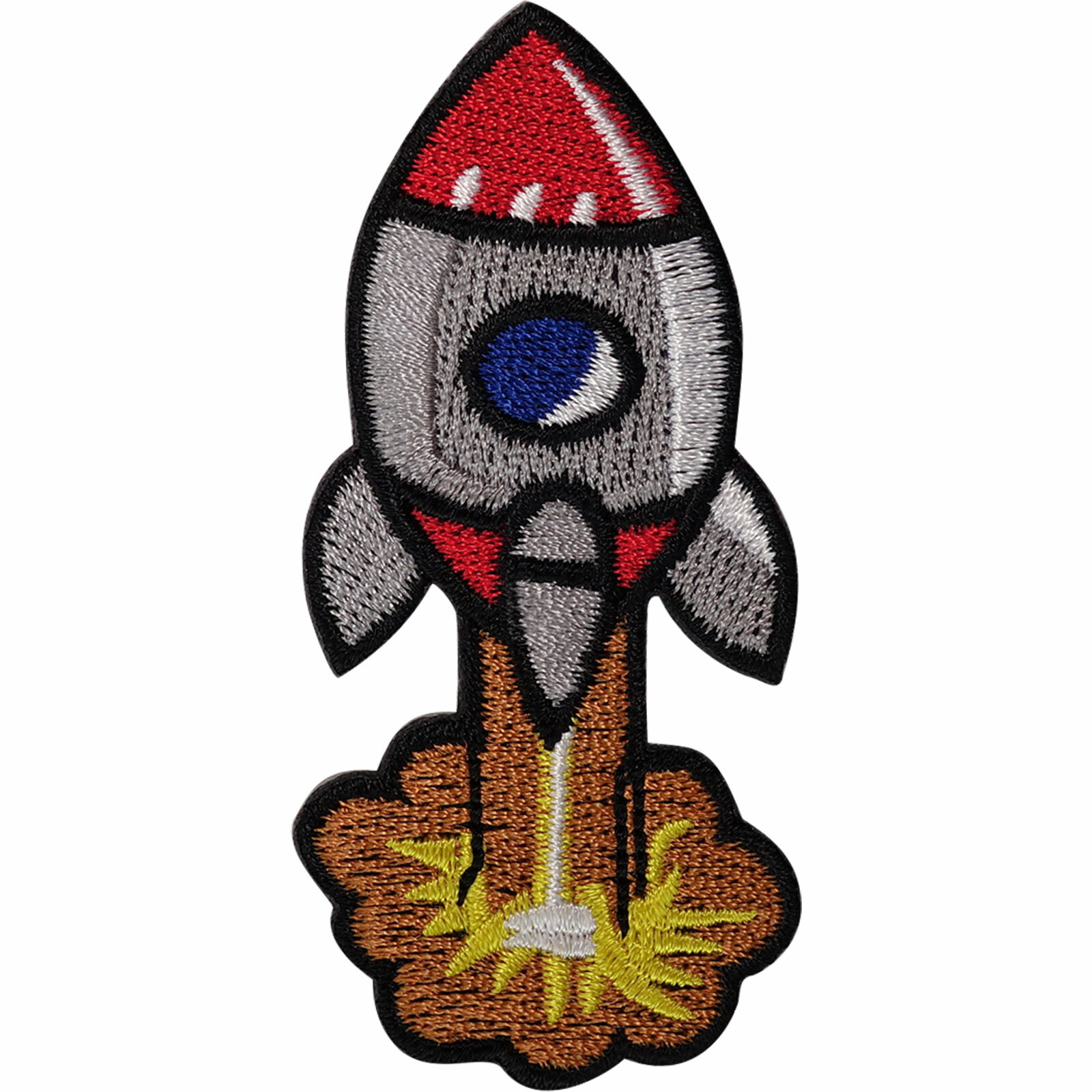 Rocket Patch Iron Sew On Cloth Space NASA Embroidered Badge Embroidery ...