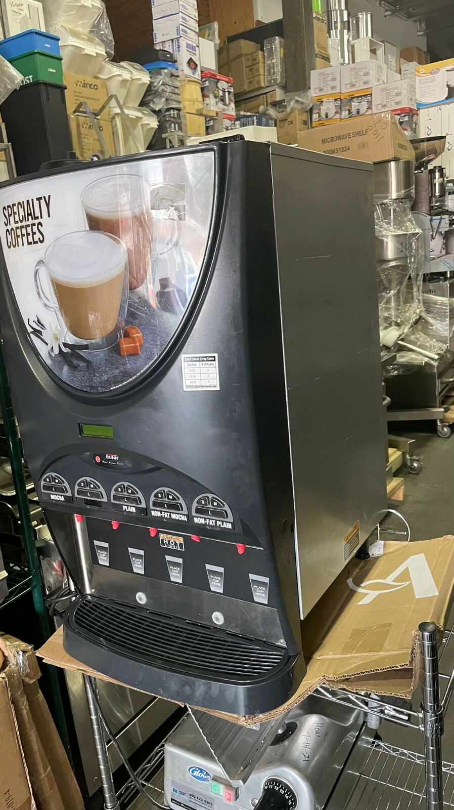 Bunn iMIX-5 iMIX-5 Infusion Hot Drink Dispenser,5 Hoppers,Black Finish ...