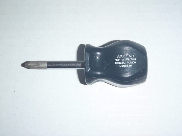 Snap-on Tools SSDP22 USA No2 Pat No 201171 Black Stubby Phillips ...